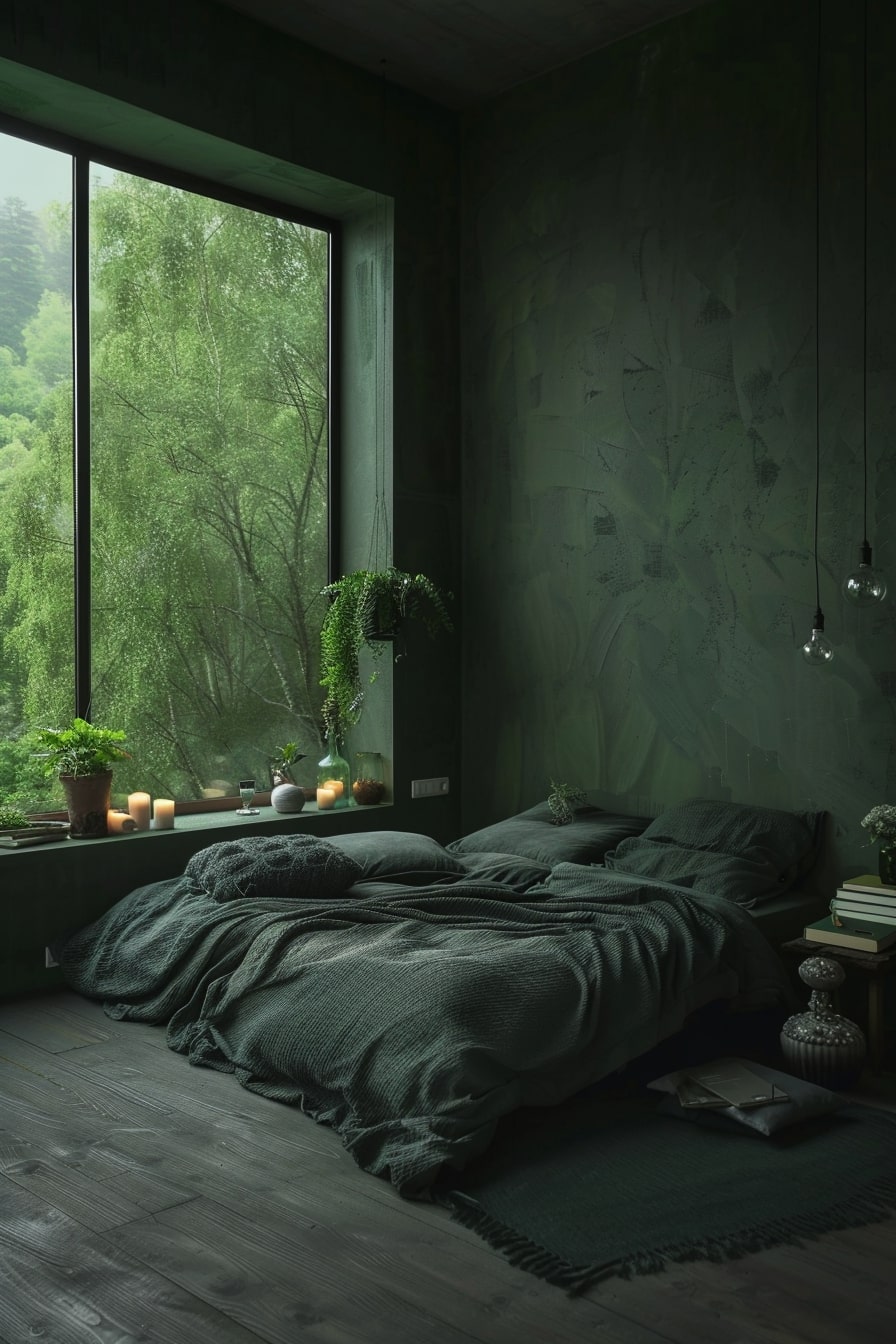 20 Enchanting Dark Green Bedroom Designs to Inspire You! - My Decor Inspo