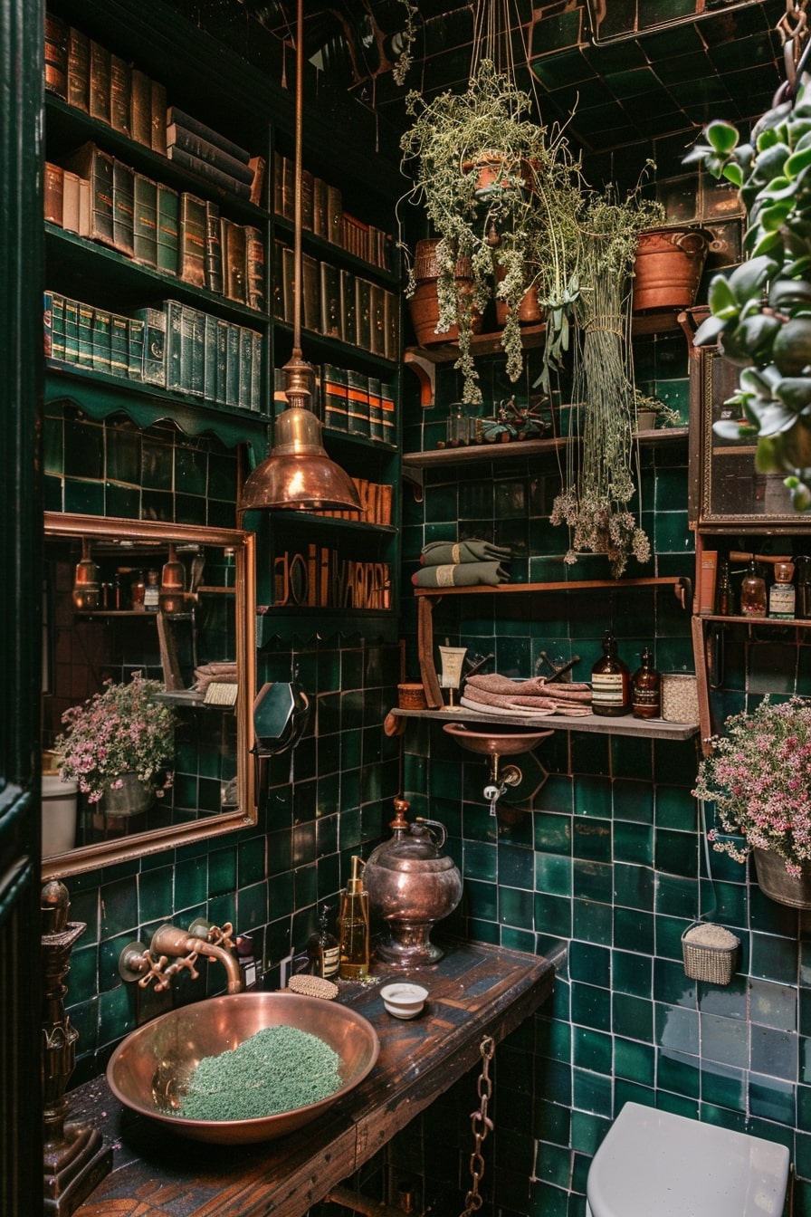 17 Dark Academia Bathroom Designs For Your Inspirations! - My Decor Inspo