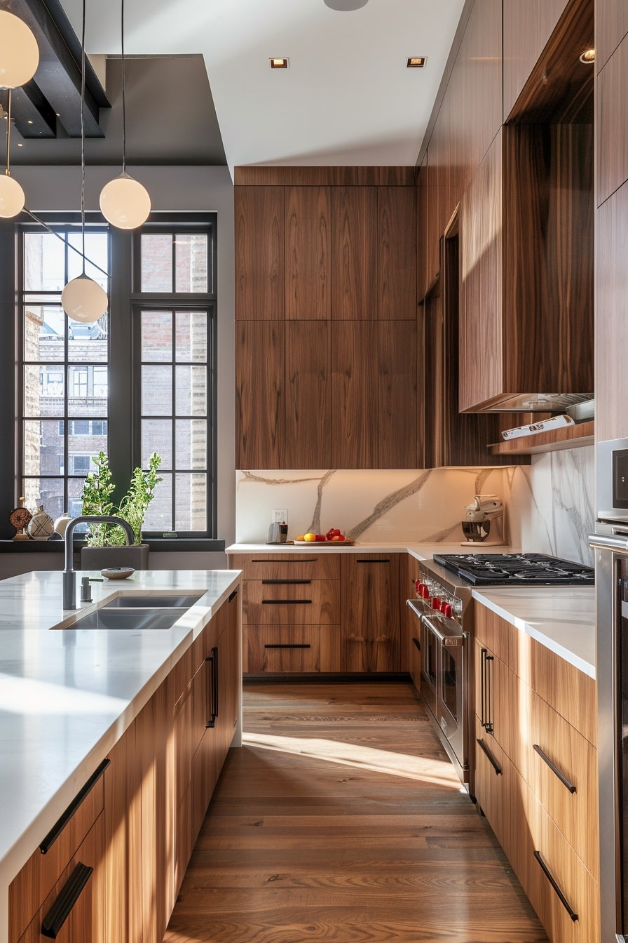 10 Walnut Kitchen Cabinets Inspiration Designs You Will Love! - My ...