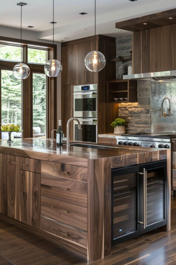 10 Walnut Kitchen Cabinets Inspiration Designs You Will Love! - My ...