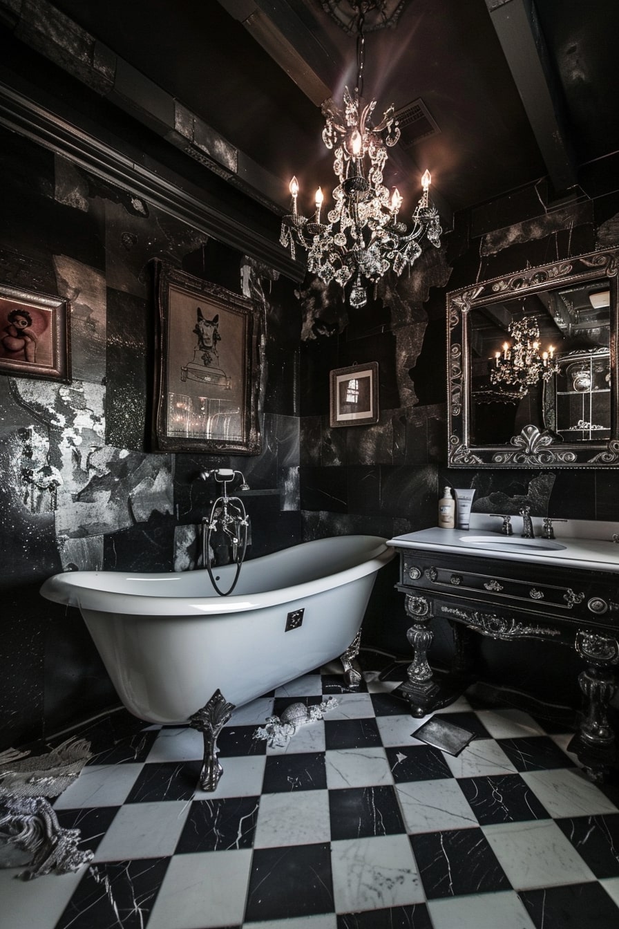 21 Gothic Bathroom Interior Concepts To Fuel Your Dreams! - My Decor Inspo
