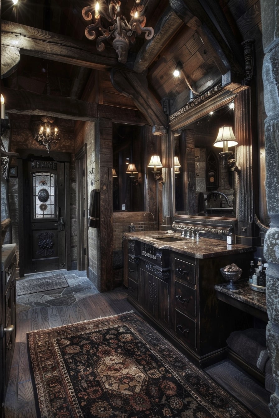 21 Gothic Bathroom Interior Concepts To Fuel Your Dreams! - My Decor Inspo