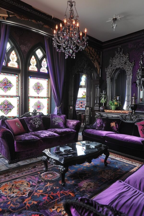 15 Gothic Living Room Interior Ideas You Will Love! - My Decor Inspo