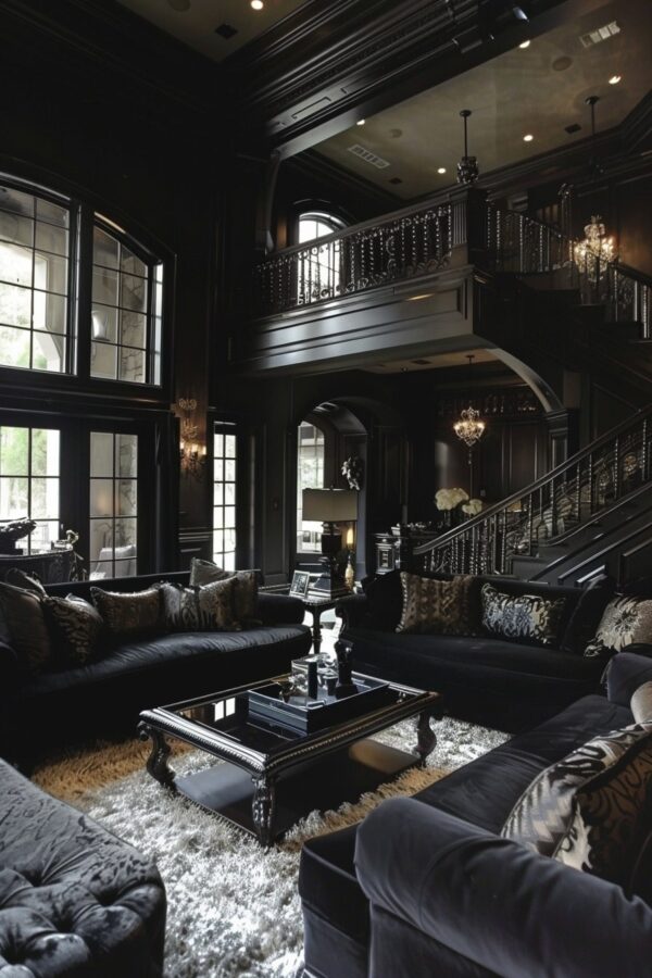 15 Gothic Living Room Interior Ideas You Will Love! - My Decor Inspo