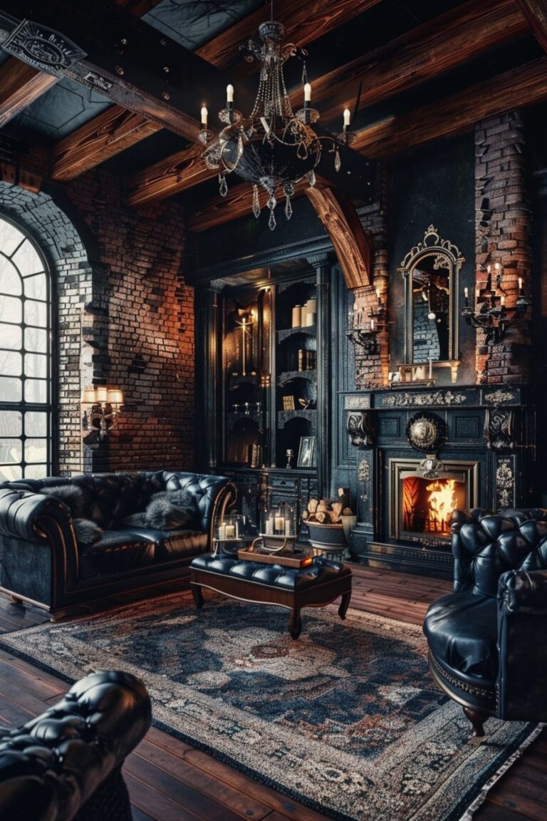 15 Gothic Living Room Interior Ideas You Will Love! - My Decor Inspo