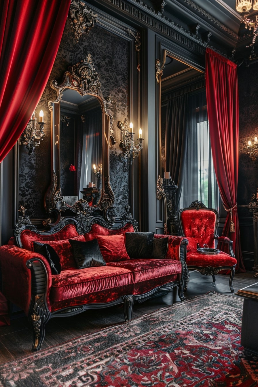 15 Gothic Living Room Interior Ideas You Will Love! - My Decor Inspo