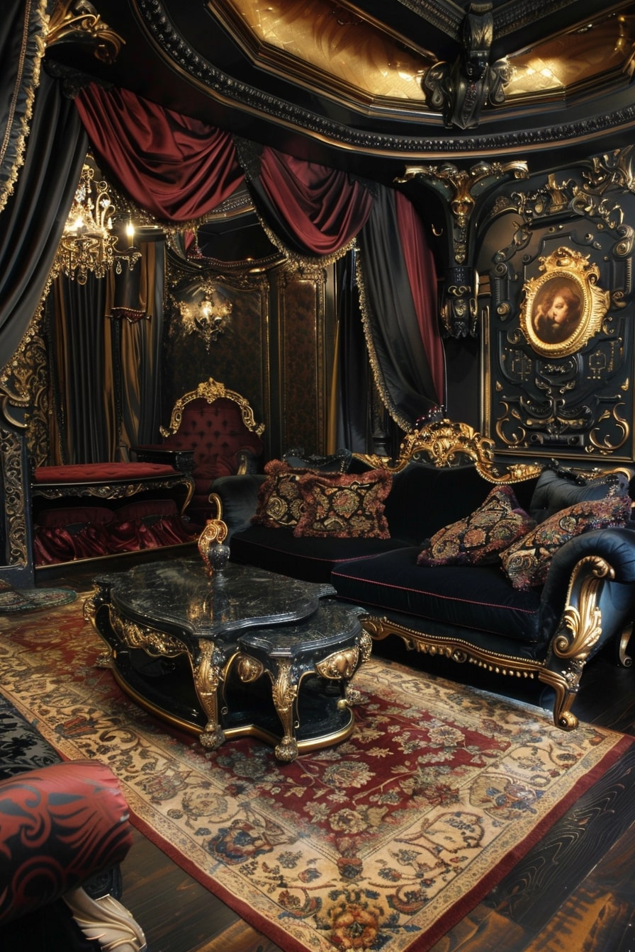 15 Gothic Living Room Interior Ideas You Will Love! - My Decor Inspo