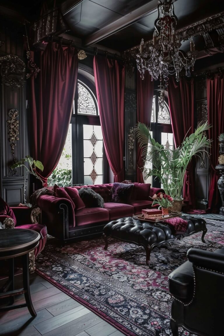 15 Gothic Living Room Interior Ideas You Will Love! - My Decor Inspo