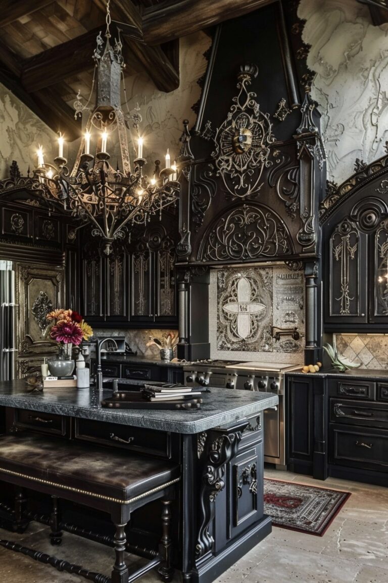 13 Gothic Kitchen Interior Designs To Fuel Your Dreams! - My Decor Inspo
