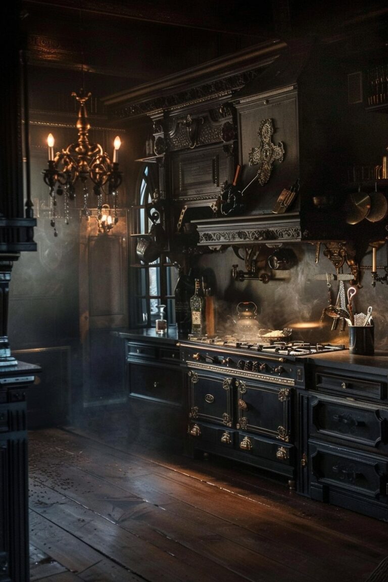 13 Gothic Kitchen Interior Designs To Fuel Your Dreams! - My Decor Inspo