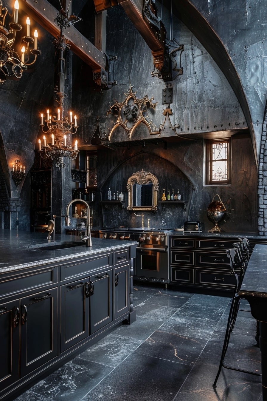 13 Gothic Kitchen Interior Designs To Fuel Your Dreams! - My Decor Inspo