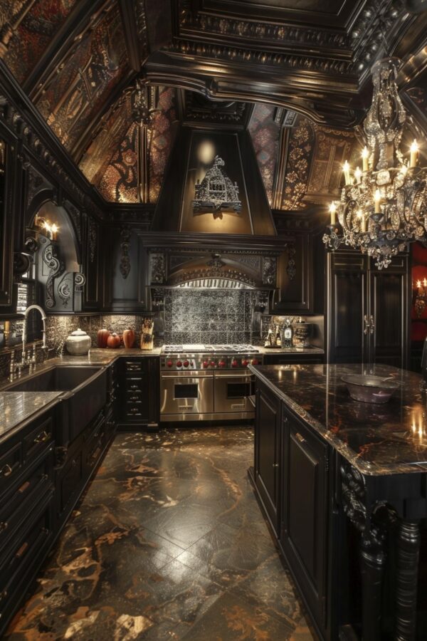 13 Gothic Kitchen Interior Designs To Fuel Your Dreams! - My Decor Inspo