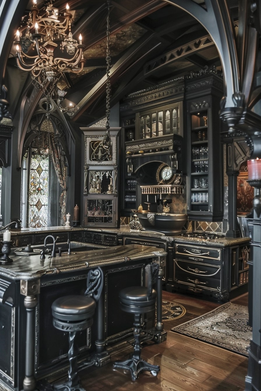 13 Gothic Kitchen Interior Designs To Fuel Your Dreams! - My Decor Inspo