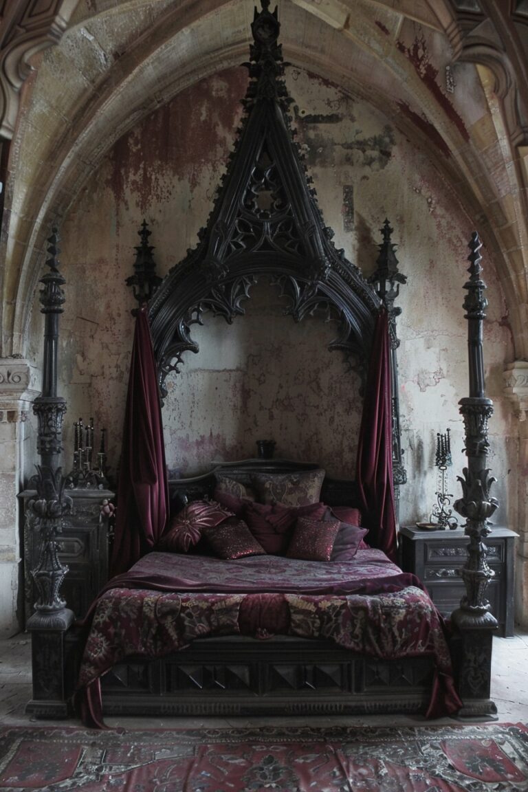 14 Gothic Bedroom Interior Ideas To Fuel Your Dreams! - My Decor Inspo