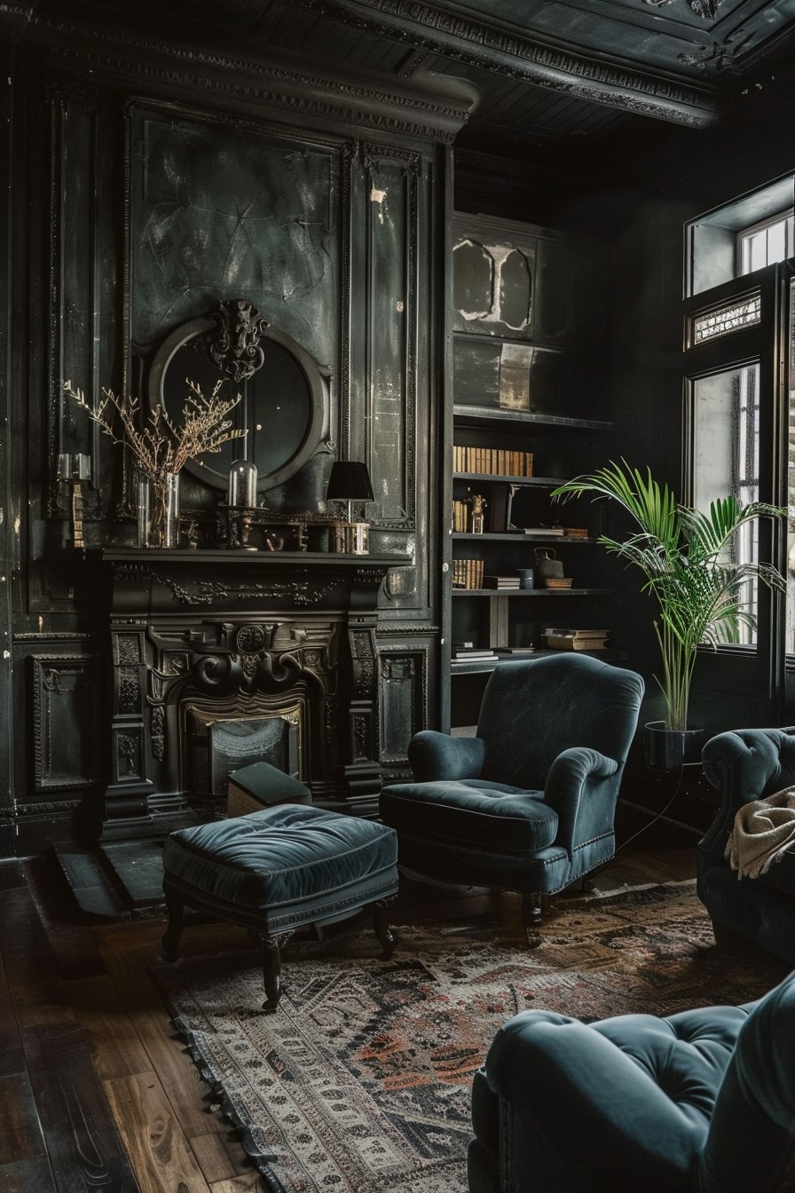 20 Dark Academia Living Room Interior Designs To Fuel Your Dreams! - My ...