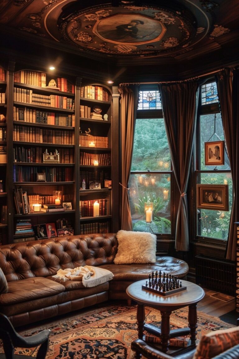 20 Dark Academia Living Room Interior Designs To Fuel Your Dreams! - My ...