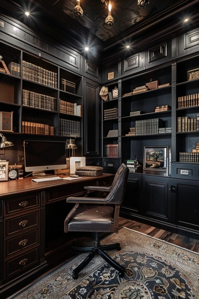 12 Dark Academia Themed Office Designs To Fuel Your Dreams! - My Decor ...