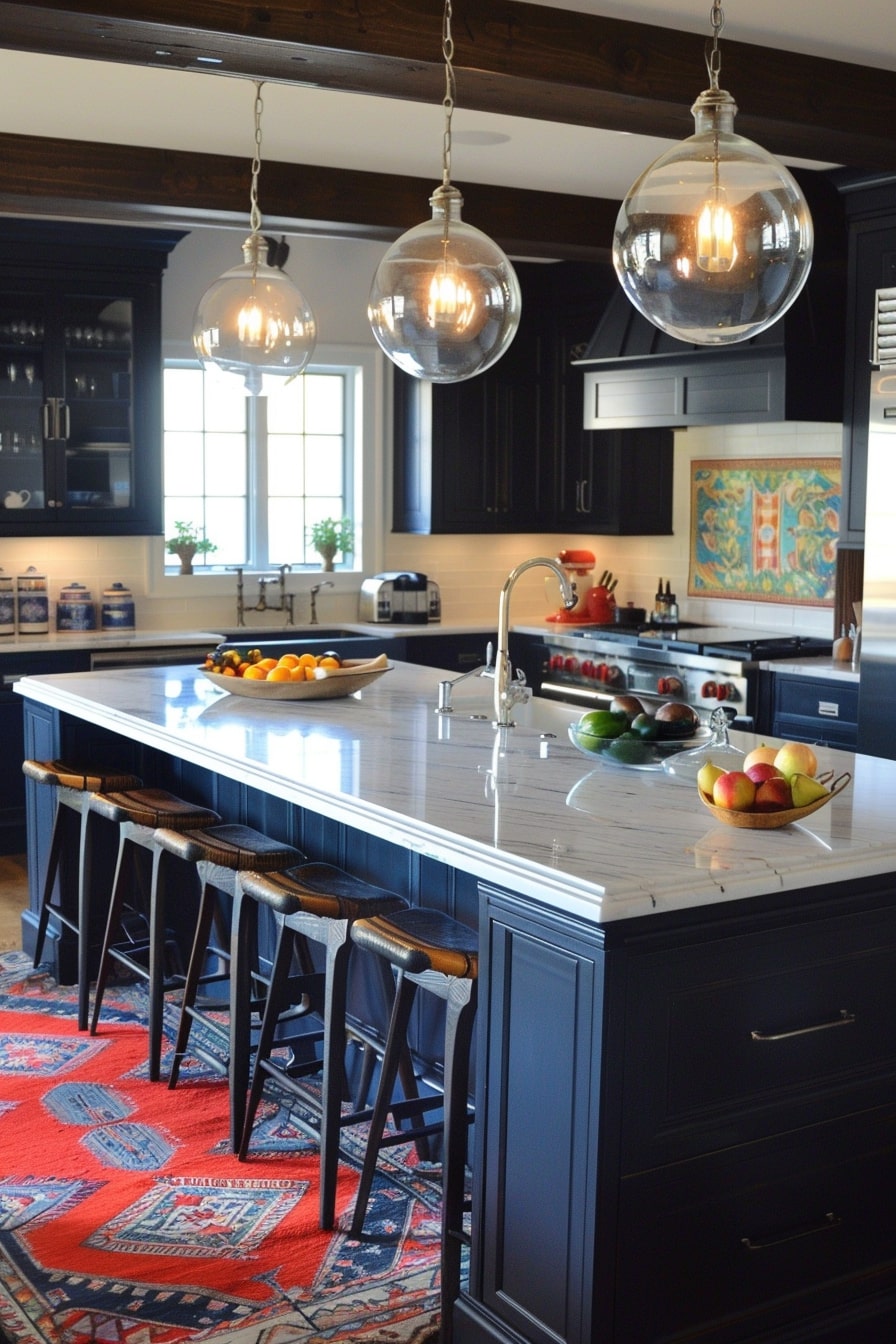 12 Dark Blue Kitchen Interior Designs For Your Inspiration! - My Decor ...