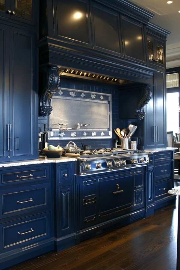 12 Dark Blue Kitchen Interior Designs For Your Inspiration! - My Decor ...