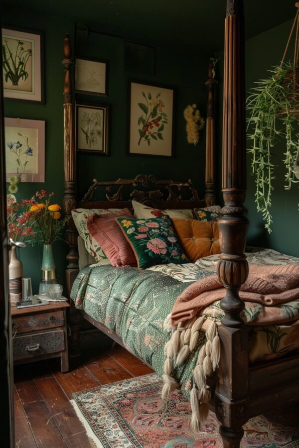 15 Dark Cottagecore Bedroom Interior Designs You Will Love! - My Decor ...
