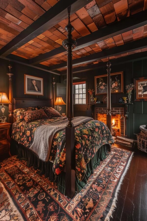 15 Dark Cottagecore Bedroom Interior Designs You Will Love! - My Decor ...