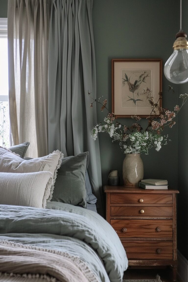 10 Green And Grey Bedroom Interior Designs For Your Inspiration! - My ...