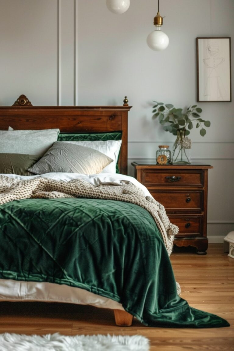 10 Green And Grey Bedroom Interior Designs For Your Inspiration! - My ...