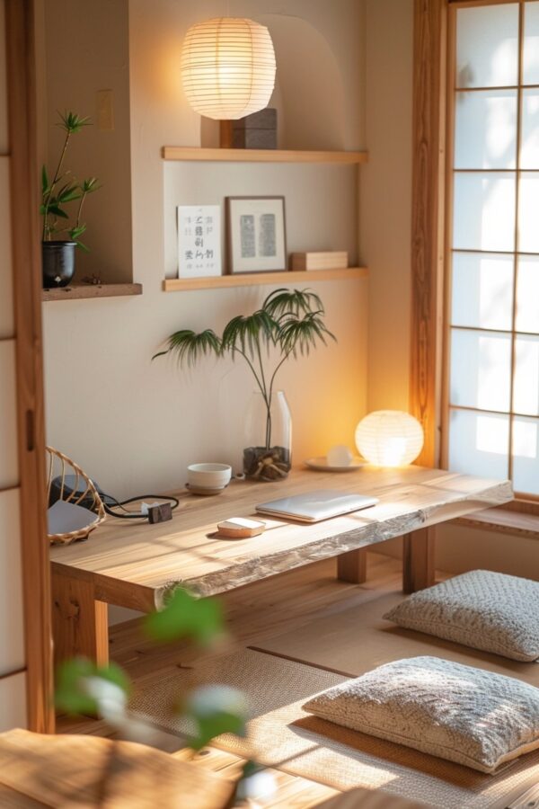 15 Japandi Home Office Design Ideas For A Productive Day! - My Decor Inspo