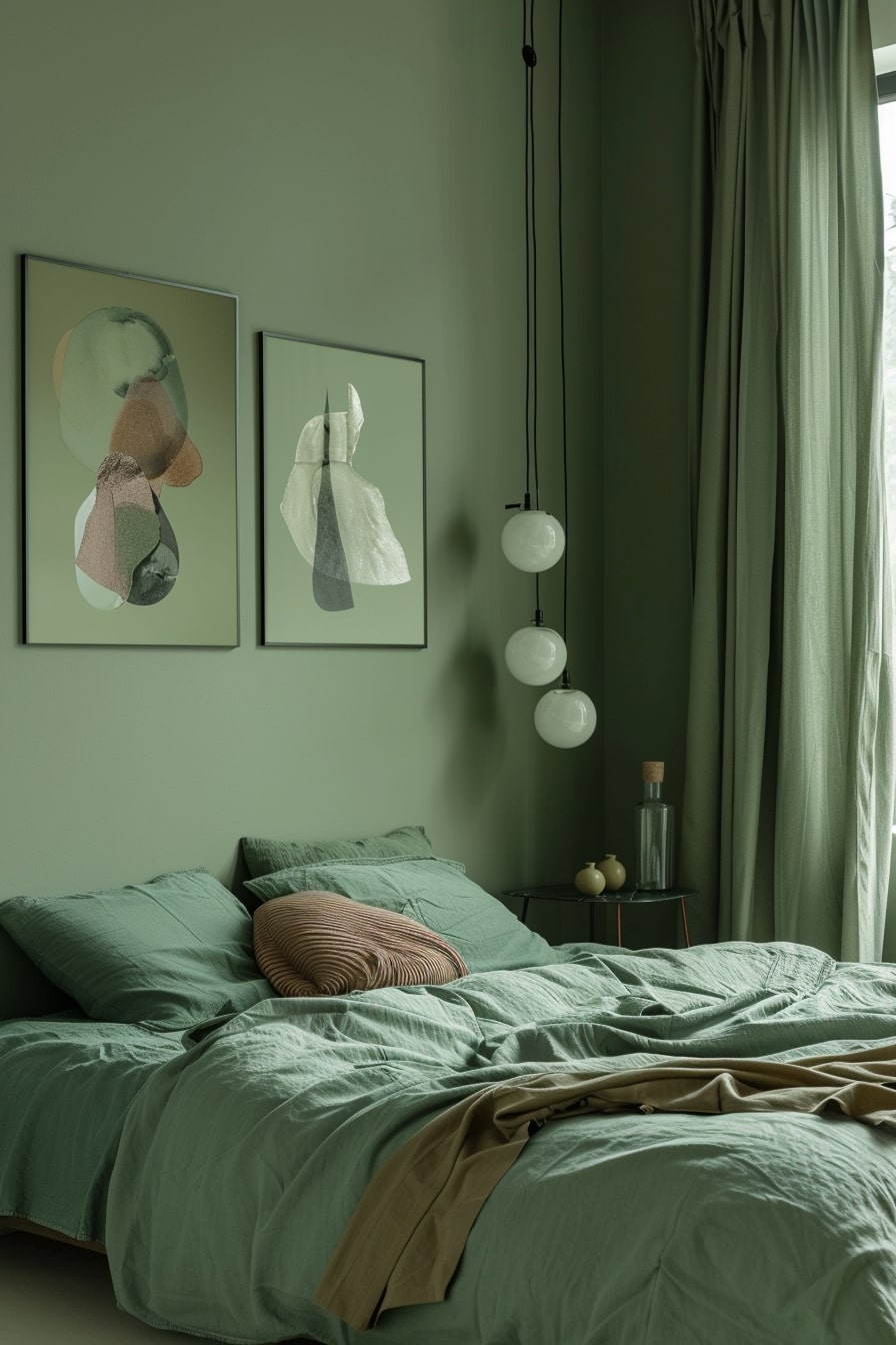 14 Moody Green Bedroom Ideas for a Serene Retreat! - My Decor Inspo