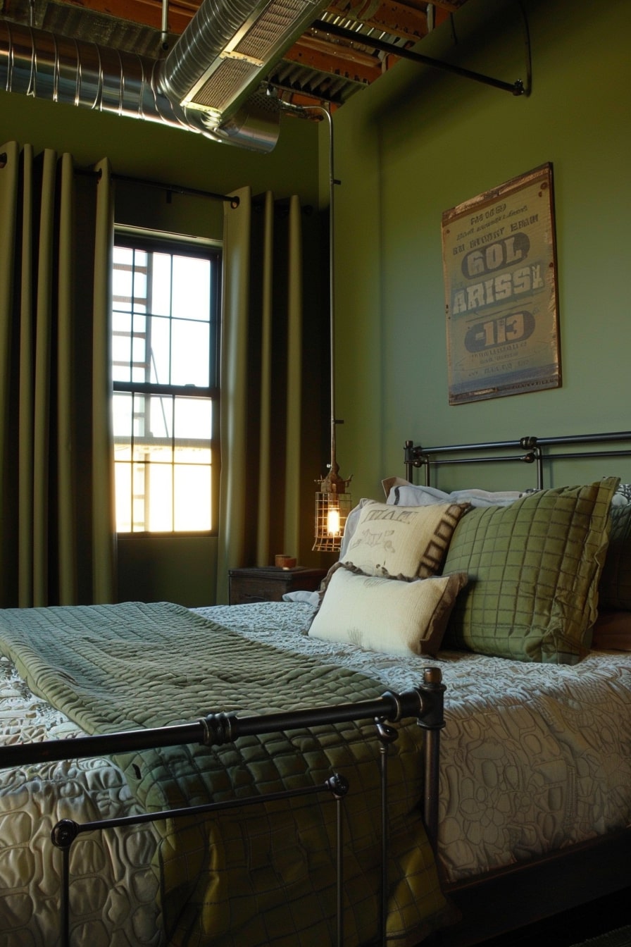 15 Olive Green Bedroom Interior Ideas You Have To See! - My Decor Inspo