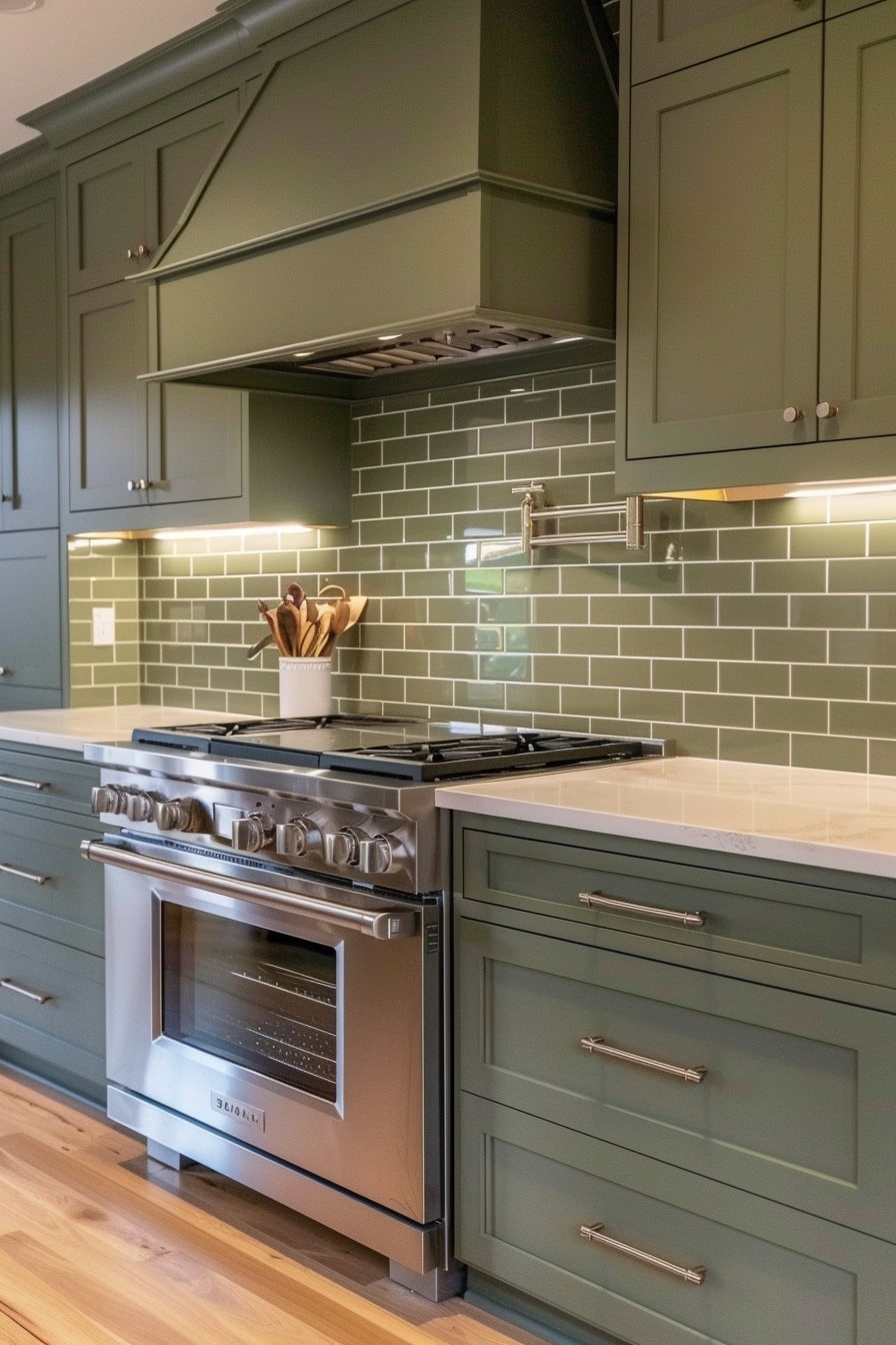 20 Olive Green Kitchen Ideas For Your Next Makeover! - My Decor Inspo