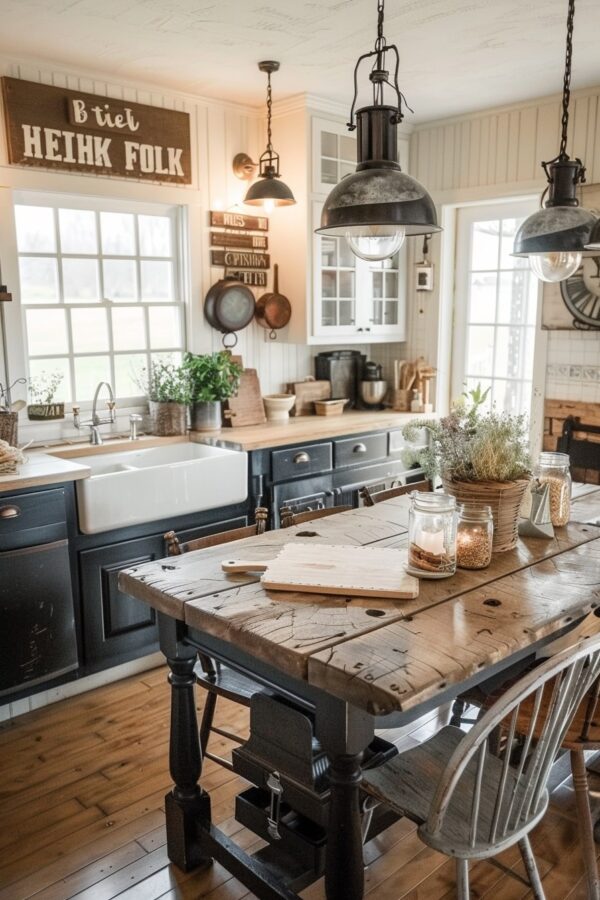 14 Rustic Farmhouse Kitchen Interior Ideas To Fuel Your Inspiration ...