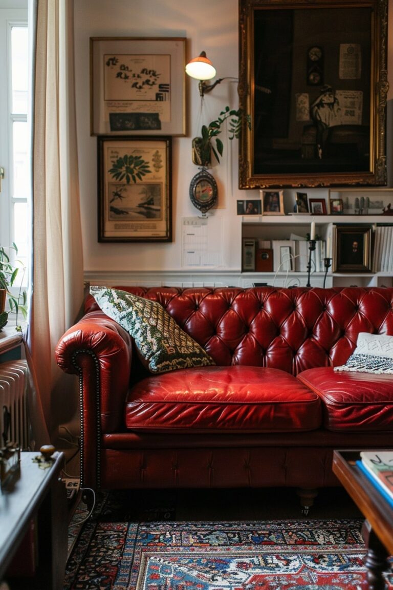 10 Living Room Ideas With A Red Couch You Will Love! - My Decor Inspo