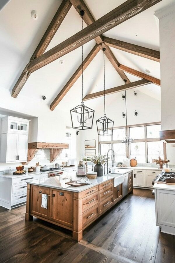 16 Modern Farmhouse Kitchen Ideas You Will Fall In Love With! - My ...