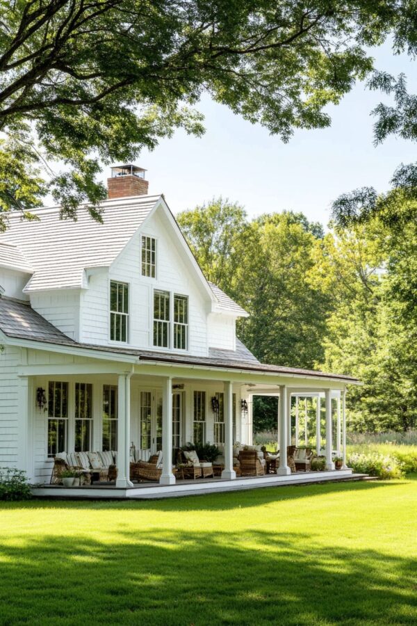 12 Old Farmhouse Exterior Ideas for Timeless Charm! - My Decor Inspo