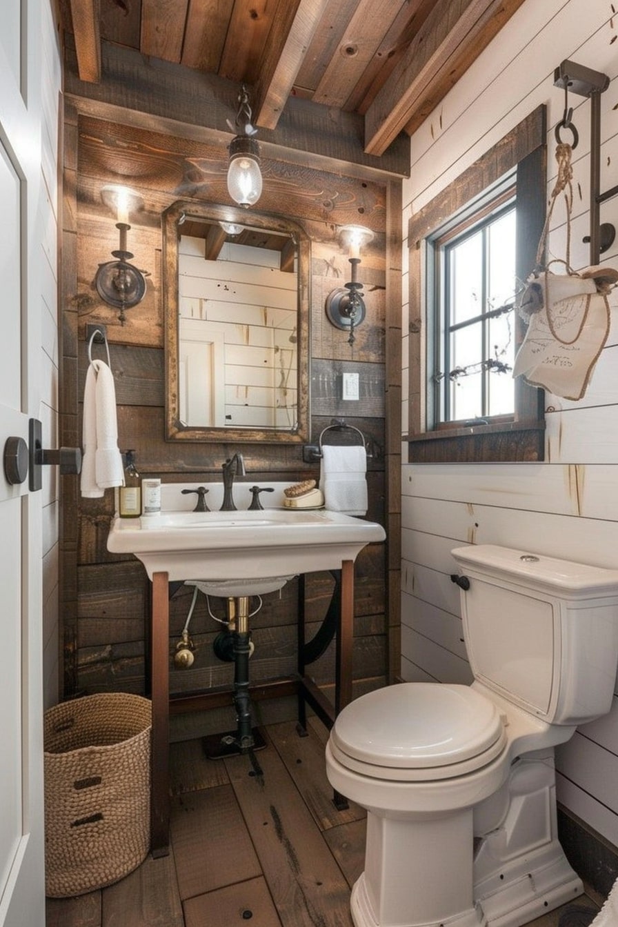 15 Small Rustic Bathroom Ideas: Cozy and Inviting Designs - My Decor Inspo