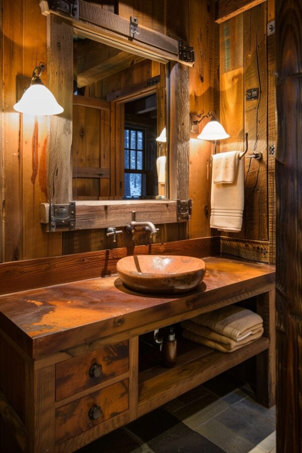 15 Small Rustic Bathroom Ideas: Cozy and Inviting Designs - My Decor Inspo