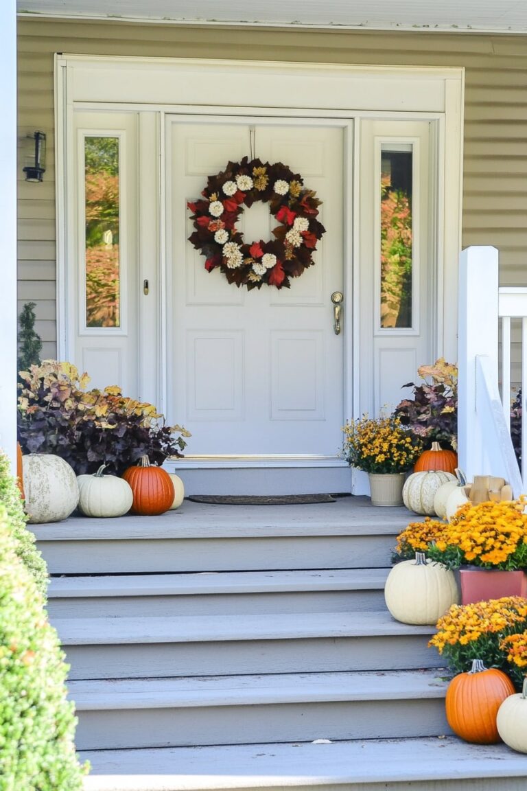 15 Fall Decor Ideas for Small Front Porches Perfect for Autumn! - My ...