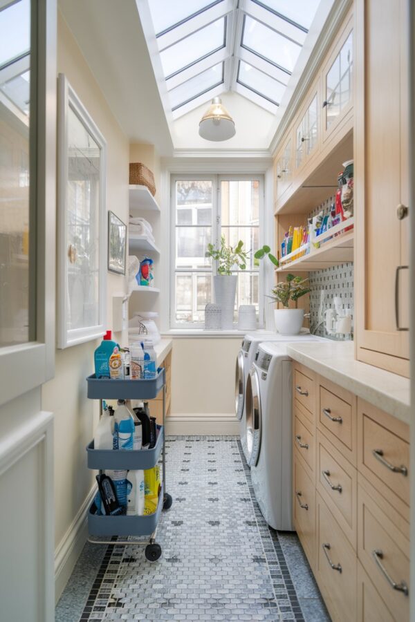 12 Narrow Laundry Room Ideas for Efficient Design and Smart Storage ...