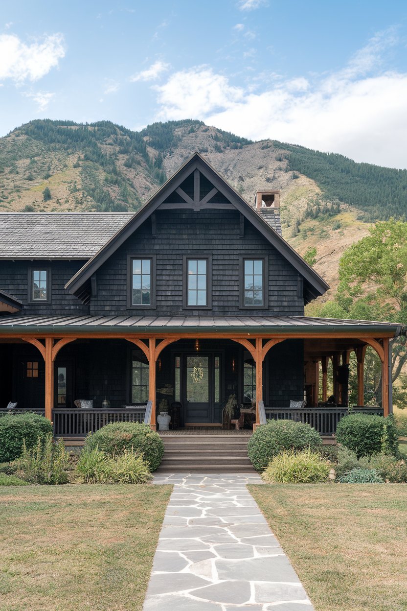 10 Black Modern Farmhouse Exteriors That Showcase Bold, Timeless Design ...