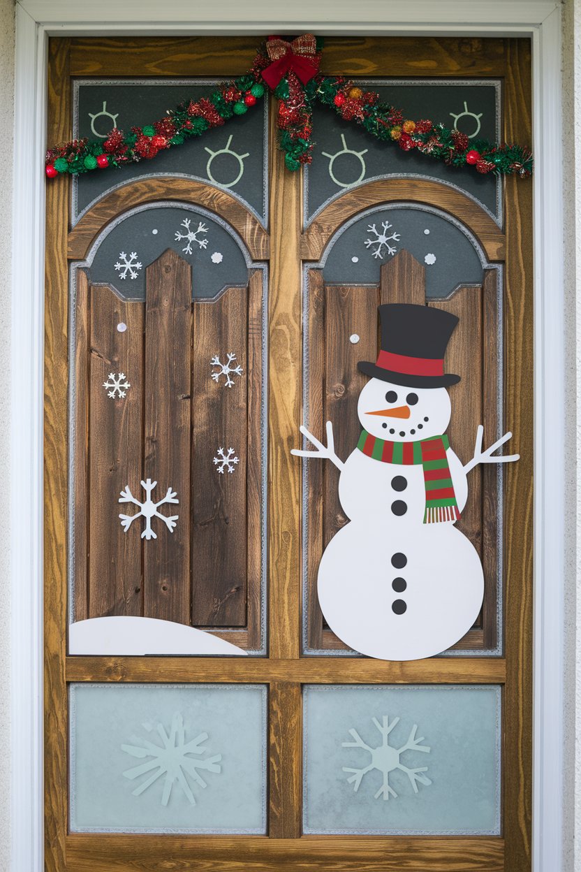 12 Snowman Door Decoration Ideas for a Festive and Welcoming Home - My ...