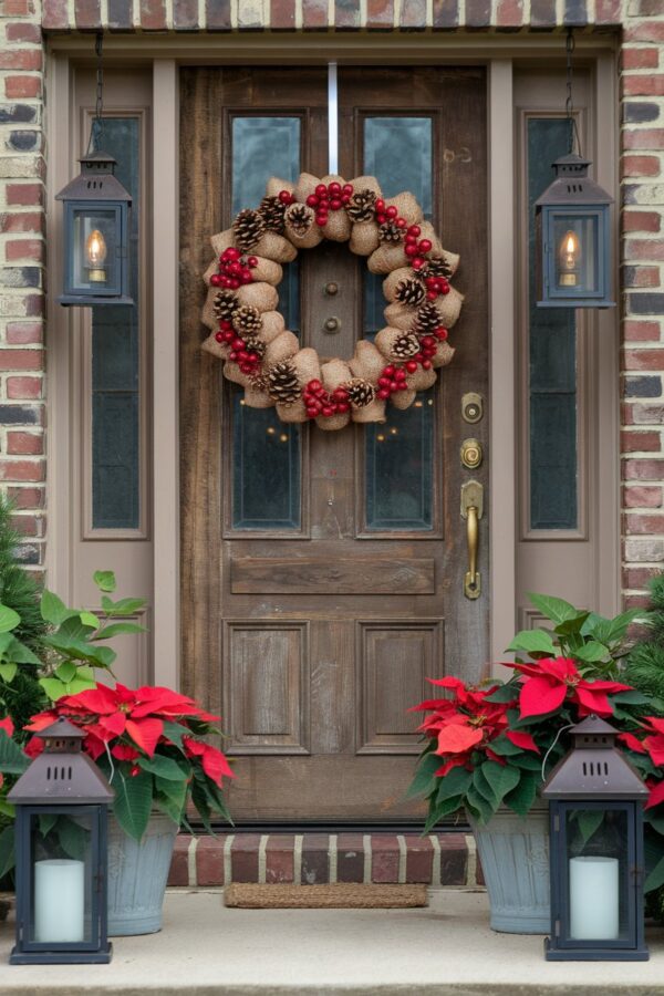 15 Front Door Christmas Decor Ideas to Create a Festive Welcome - My ...