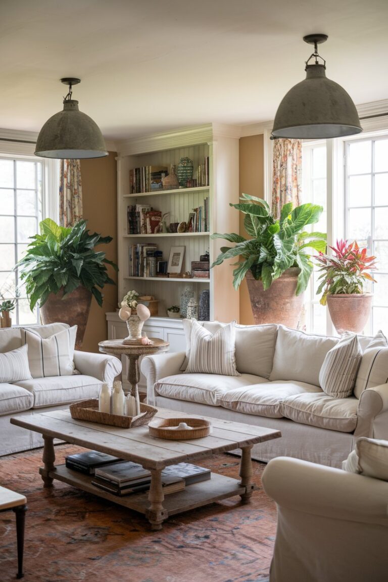 14 Rustic Farmhouse Living Room Inspirations to Bring Warmth to Your ...