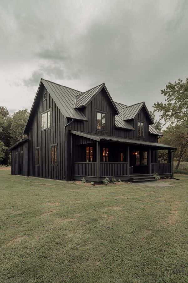 10 Black Modern Farmhouse Exteriors That Showcase Bold, Timeless Design ...
