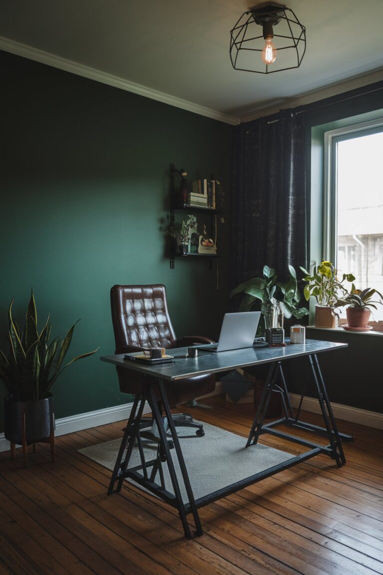 14 Moody Green Home Office Ideas to Inspire a Calm and Stylish ...
