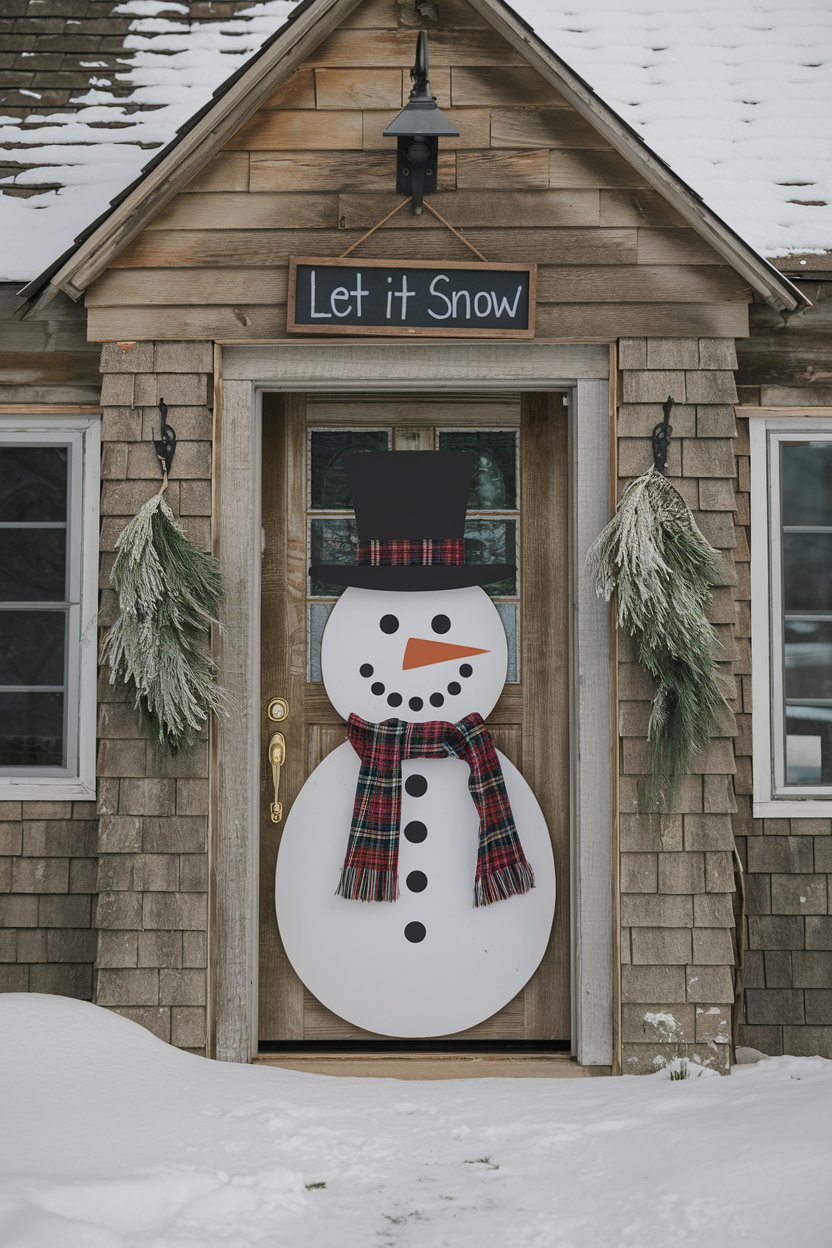 12 Snowman Door Decoration Ideas for a Festive and Welcoming Home - My ...