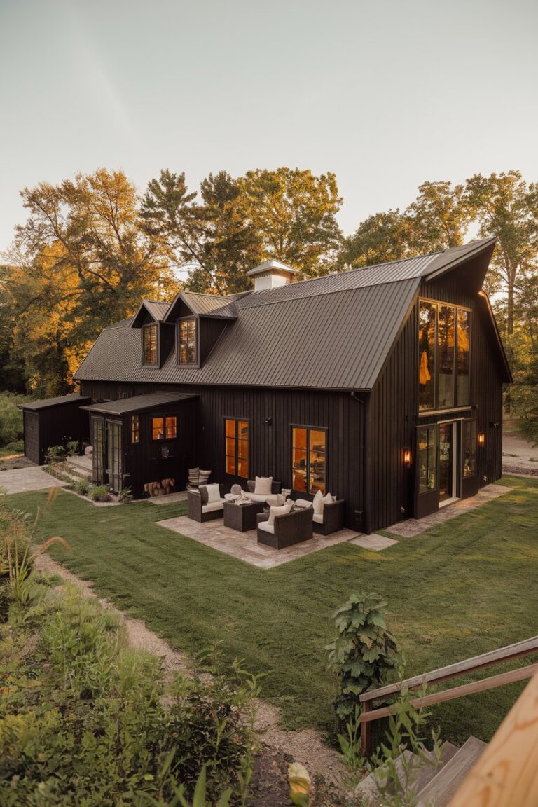 10 Black Modern Farmhouse Exteriors That Showcase Bold, Timeless Design ...