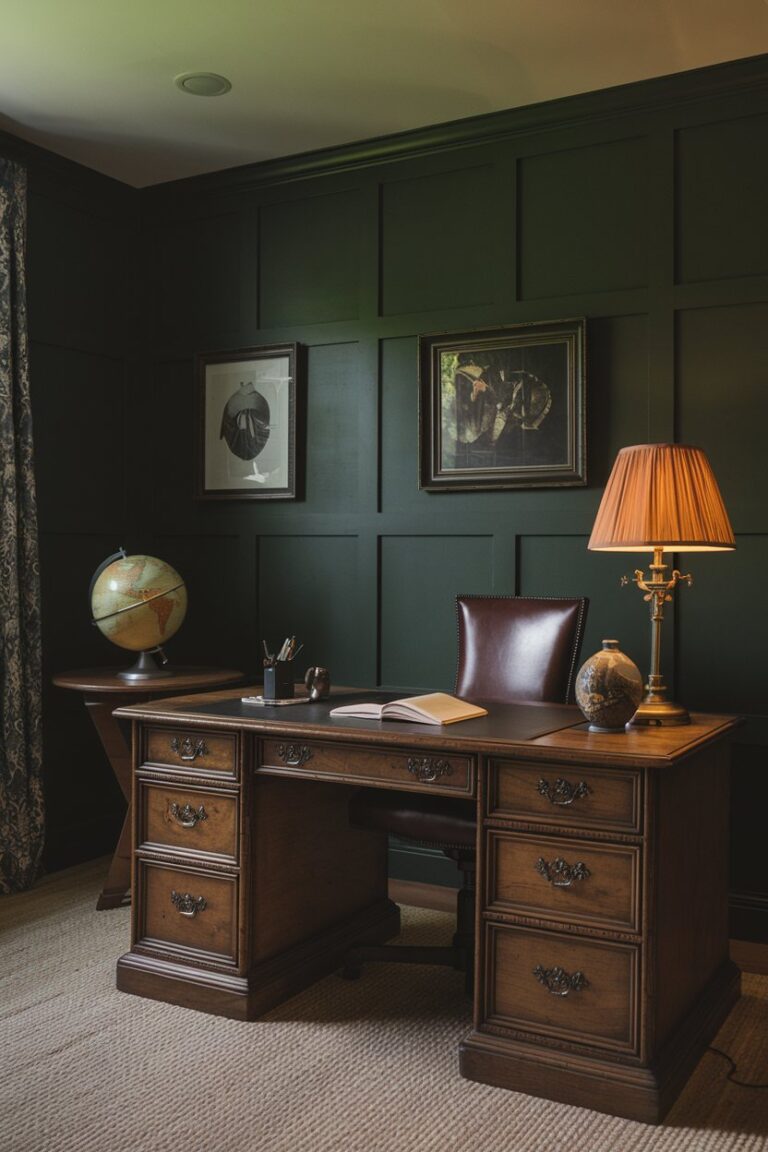 14 Moody Green Home Office Ideas to Inspire a Calm and Stylish ...