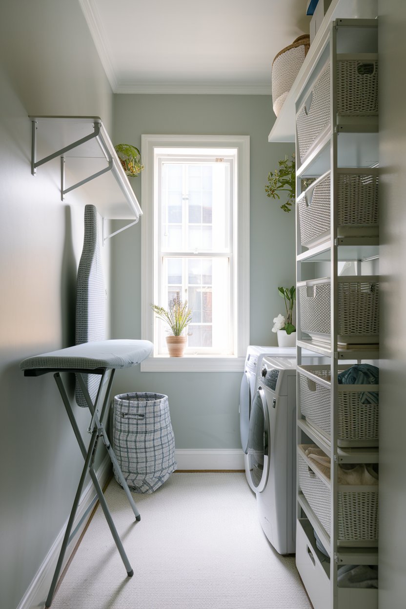 12 Narrow Laundry Room Ideas for Efficient Design and Smart Storage ...