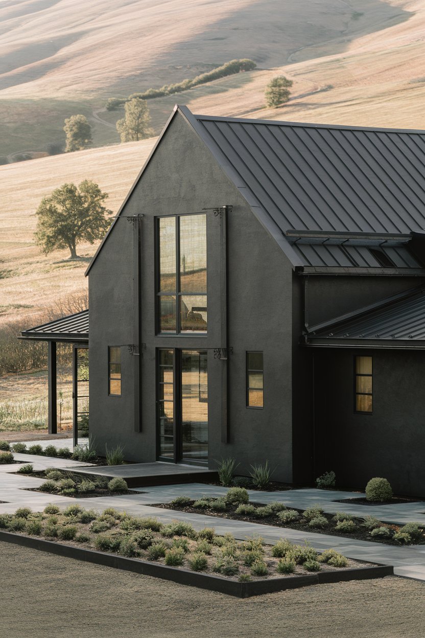 10 Black Modern Farmhouse Exteriors That Showcase Bold, Timeless Design ...
